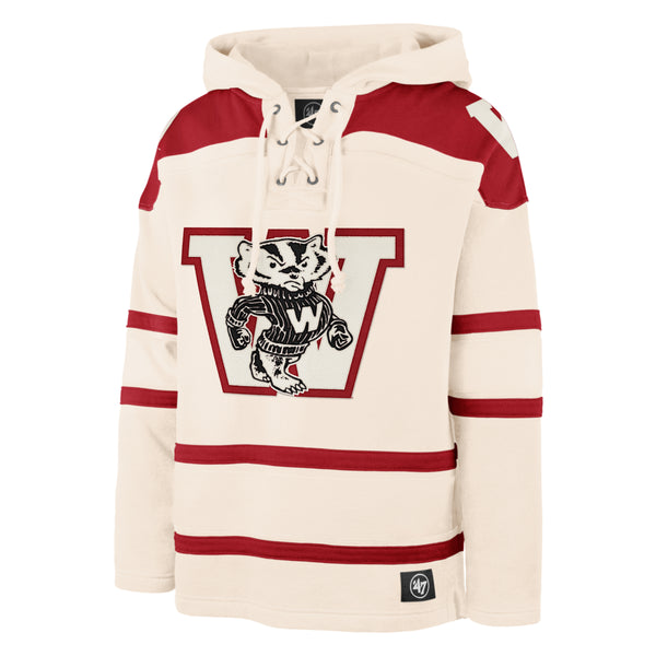 Wisconsin Badgers Apparel | Fleece Lacer Hood | ’47
