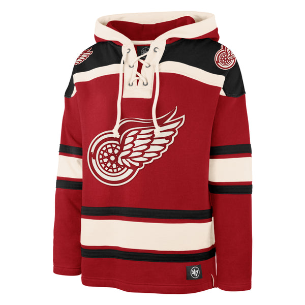 Detroit Red Wings Apparel | Fleece Lacer Hood | ’47