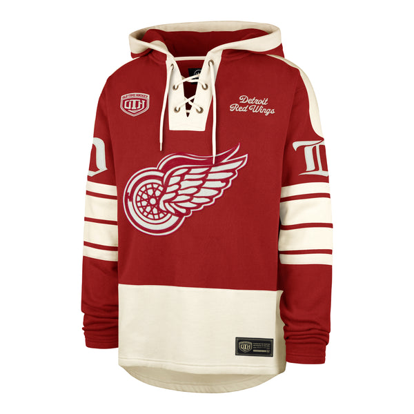 Detroit Red Wings Apparel | Fleece Lacer Hood | ’47