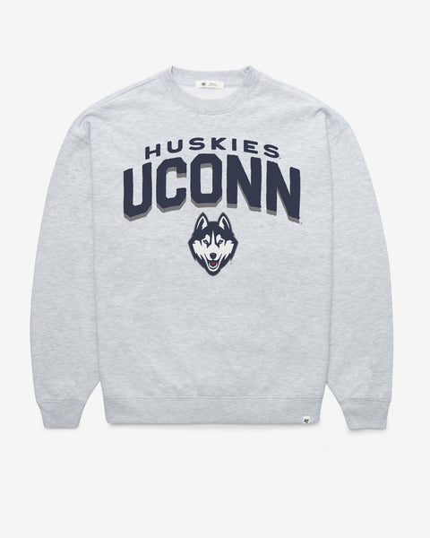 CONNECTICUT HUSKIES UCONN CAMPUS ARCH CLOUD '47 OVERSIZED CREW WOMENS