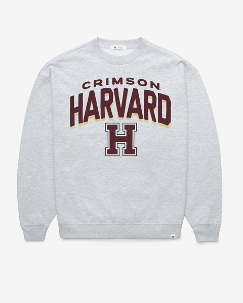 HARVARD CRIMSON CAMPUS ARCH CLOUD '47 OVERSIZED CREW WOMENS