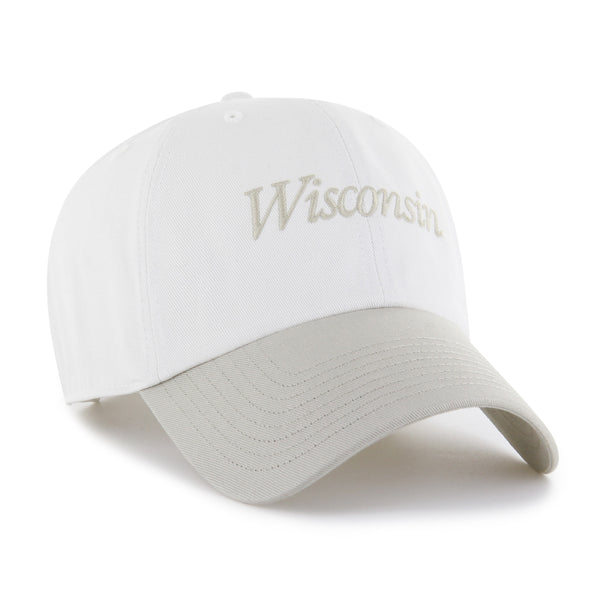 WISCONSIN BADGERS FOUNDATION SCRIPT TWO TONE '47 CLEAN UP