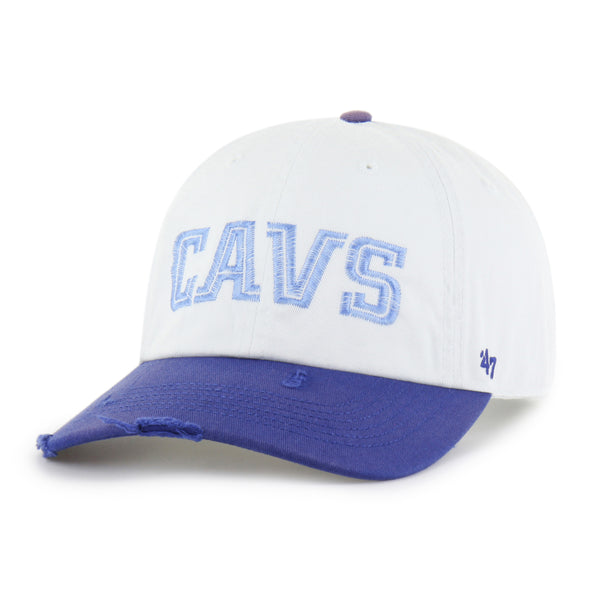 CLEVELAND CAVALIERS HARDWOOD CLASSICS WORN SCRIPT '47 CLEAN UP MF MID