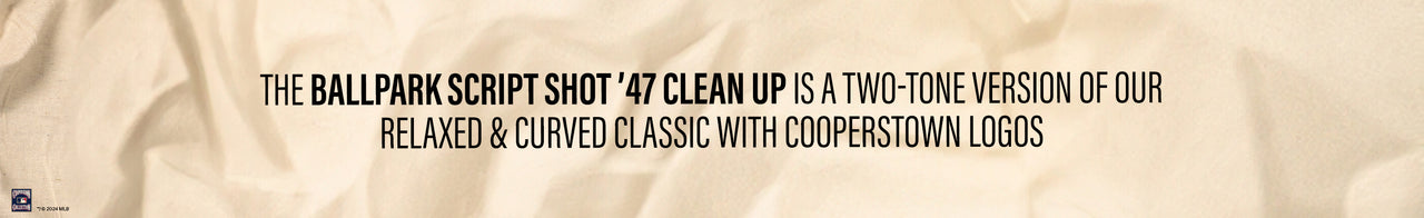 MLB Ballpark Script Shot '47 CLEAN UP
